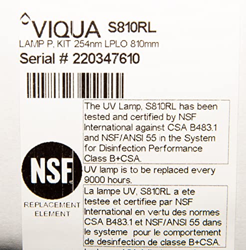 Viqua S810RL Replacement Water System UV Lamp for S8Q-PA