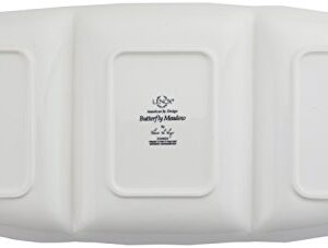 Lenox Butterfly Meadow 3 Part Divided Serving Tray, 2.30 LB