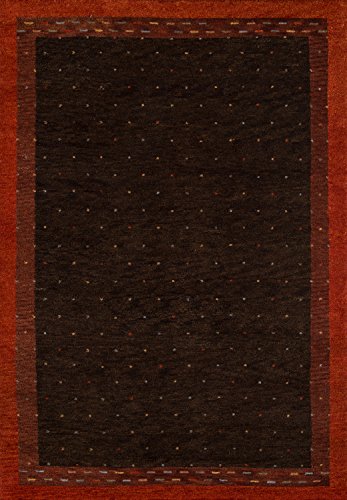 Momeni Rugs Desert Gabbeh Collection, 100% Wool Hand Knotted Contemporary Area Rug, 2' x 3', Brown