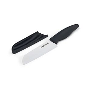 Farberware Ceramic Santoku Knife, 5-Inch, Black