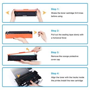 Cool Toner Compatible Toner Cartridge Replacement for HP 410A CF410A 410X CF410X for HP Color Pro MFP M477fdw M477fnw M452dn M477fdn M452nw M452dw M452 M477 Printer Toner Ink (Black, 2-Pack)