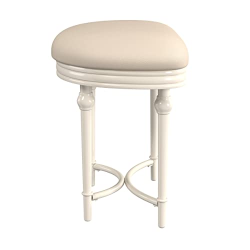 Hillsdale Furniutre Cape May Vanity Stool, Matte White