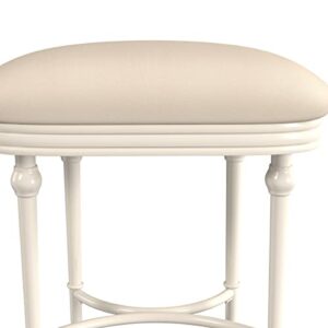 Hillsdale Furniutre Cape May Vanity Stool, Matte White