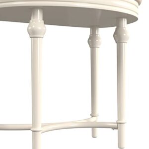 Hillsdale Furniutre Cape May Vanity Stool, Matte White