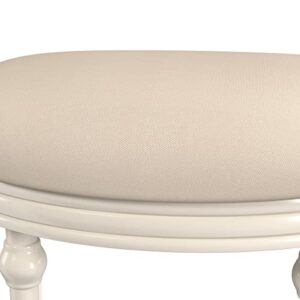 Hillsdale Furniutre Cape May Vanity Stool, Matte White