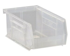 quantum storage systems qus220cl storage bins, clear, 24 pack