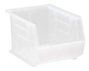 quantum storage systems qus239cl storage bin, clear