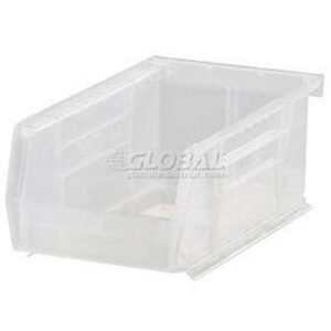 quantum storage systems qus221cl storage bins, clear