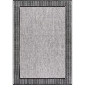 nuLOOM Gris Contemporary Indoor/Outdoor Area Rug, 5x8, Grey