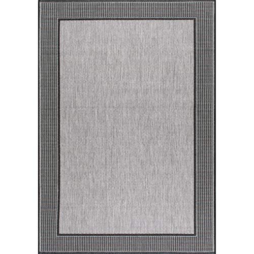 nuLOOM Gris Contemporary Indoor/Outdoor Area Rug, 5x8, Grey