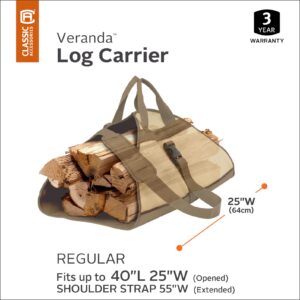 Classic Accessories Veranda Water-Resistant 40 Inch Log Carrier