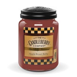 candleberry candles | apple brown betty candle | best candles on the market | hand poured in the usa | highly scented & long lasting | large jar 26 oz