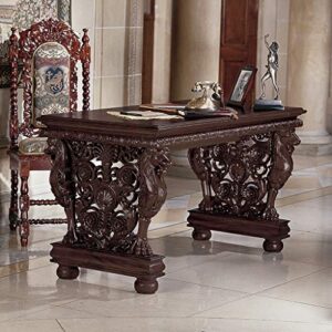 Design Toscano Effingham Gryphon Library Desk Dining Table, 55 Inch