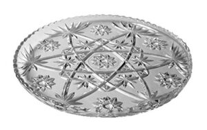 anchor hocking prescut clear glass (13 1/2" cupped-edge torte plate)