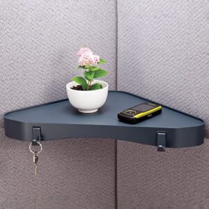 officemate verticalmate corner shelf, slate gray (29322) 14-1/2 x 10 x 1-1/4 inches