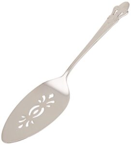 ginkgo international fleur de lis stainless steel cake server