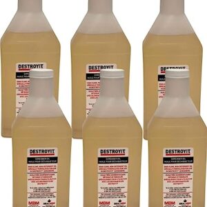 MBM AC CED21/6 Destroyit Shredder Oil (Pack of 6), 1 Quartz Bottles (32oz), Compatible with any Distroyit Shredders, Special Formula