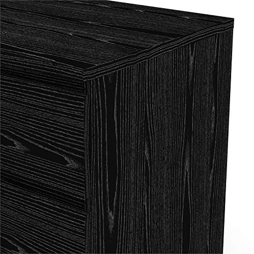 Tvilum 6 Drawer Double Dresser, Black Woodgrain