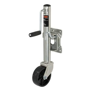 curt 28101 marine boat trailer jack with 6-inch wheel, 1,000 lbs. 10-1/2 inches vertical travel