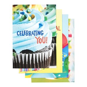 dayspring - inspirational boxed cards - birthday - cupcakes - 62991,multi color