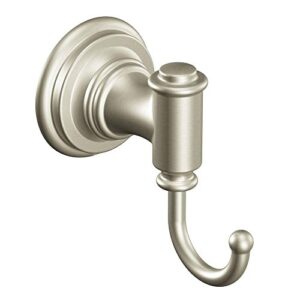 moen dn9103bn ellsworth robe hook, brushed nickel