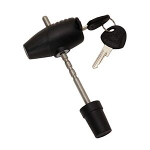 bulldog (580410) easy access adjustable trailer coupler lock,black