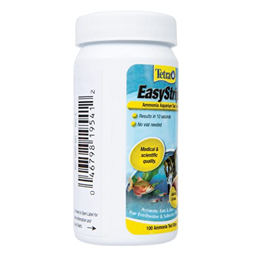 Tetra EasyStrips 100 Count, Ammonia Test Strips For aquariums, Water Testing, Model Number: 19541