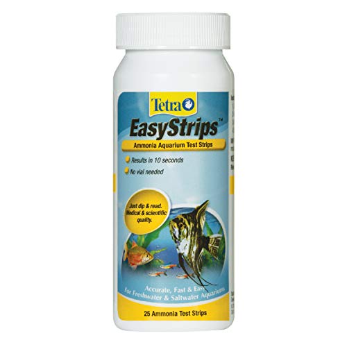 Tetra EasyStrips 25 Count, Ammonia Test Strips For aquariums, Water Testing, 25-Strip, Model:19540