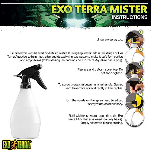 Exo Terra Mini Mister Spray Bottle, 16-Ounces