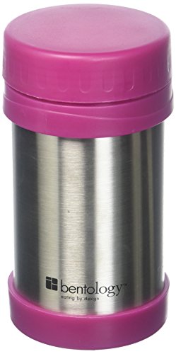 Laptop Lunches Bento-ware17oz Insulated Stainless Steel Lunch Jar, Pink Thermos - Holds Temp for up to 6 Hours