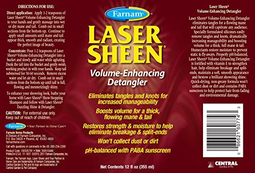 Farnam Laser Sheen Volume-Enhancing Detangler, 12 fl. oz.