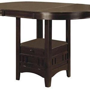 Coaster Counter Height Dining Table Extension Leaf, Dark Cappuccino Finish