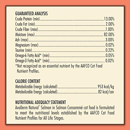 AvoDerm Natural Wild By Nature Salmon in Salmon Consomme Wet Cat Food 3oz