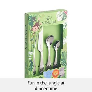 Viners Jungle 4-Piece Kids Cutlery Set Giftbox