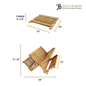 Totally Bamboo Collapsible Dish Drying Rack