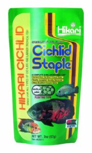 hikari 2-ounce cichlid staple floating pellets for pets, medium