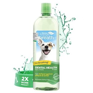 tropiclean fresh breath original | dog oral care water additive | dog breath freshener additive for dental health | vohc certified | made in the usa | 33.8 oz.