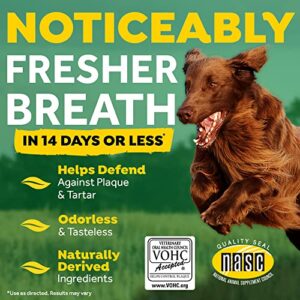 TropiClean Fresh Breath Original | Dog Oral Care Water Additive | Dog Breath Freshener Additive for Dental Health | VOHC Certified | Made in the USA | 33.8 oz.