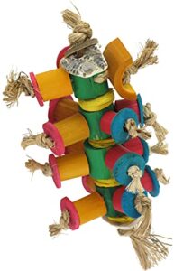 planet pleasures caterpillar foot bird toy, small