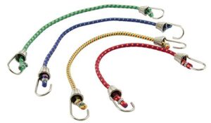 erickson 06699 4 mm x 10" mini bungey cord, (pack of 4)