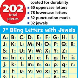 Teacher Created Resources 75174 7-Inch Bling Letters with Jewels