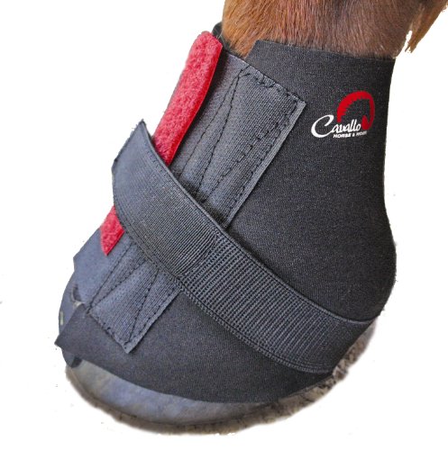 Cavallo Pastern Wrap for Horse Hoof Boot, Medium, Black