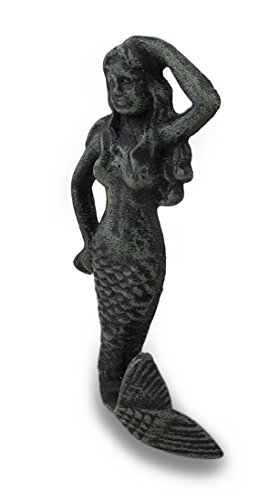 Goddess of the Sea Cast Iron Mermaid Wall Hook