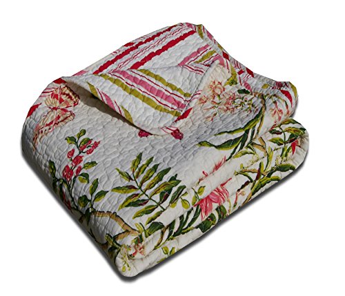 Greenland Home Butterflies Throw Blanket, Full, White