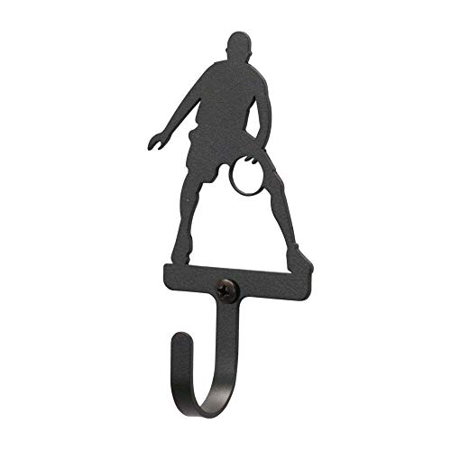 Village Wrought Iron Small Basketball Player Wall Hook