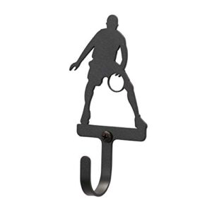 village wrought iron small basketball player wall hook