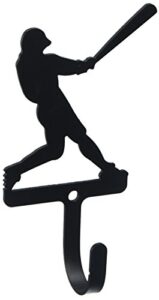 4.75 inch baseball player wall hook small