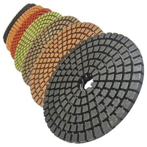 stadea premium grade wet 5" diamond polishing pads set for concrete polish