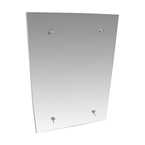 Renovators Supply Manufacturing Medicine Cabinets 19 3/4 in. x 13 1/8 in. Stainless Steel Rectangular Bathroom Wall Medicine Cabinet with Mirror and Mounting Hardware Opens Left to Right 