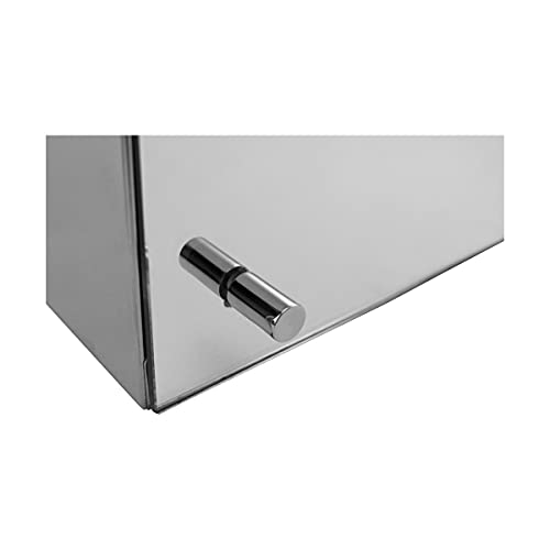 Renovators Supply Manufacturing Medicine Cabinets 19 3/4 in. x 13 1/8 in. Stainless Steel Rectangular Bathroom Wall Medicine Cabinet with Mirror and Mounting Hardware Opens Left to Right 